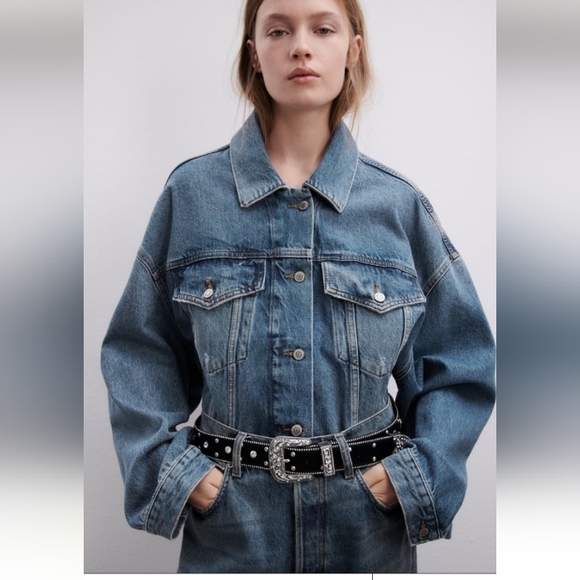 Zara | Jackets & Coats | Zara Zw Collection Limited Edition Denim ...